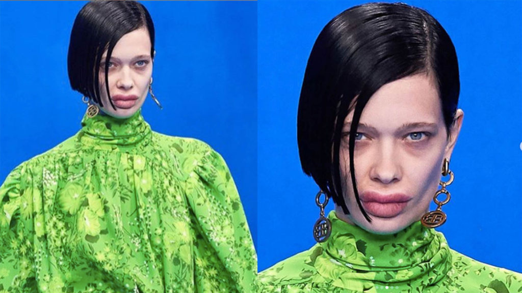 Balenciaga Showcases Extreme Cosmetically Enhanced Models | PAGEONE