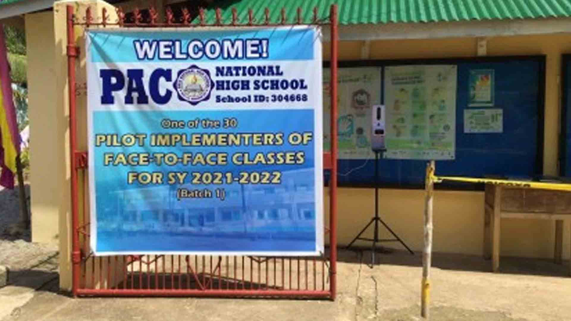 In-Person Classes In 2 Pilot Schools Start In NoCot | PAGEONE