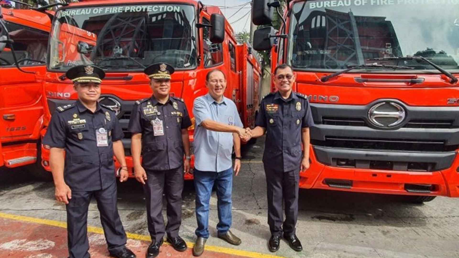Marikina Gets 2 New Modern Fire Trucks From Bureau Of Fire Protection ...