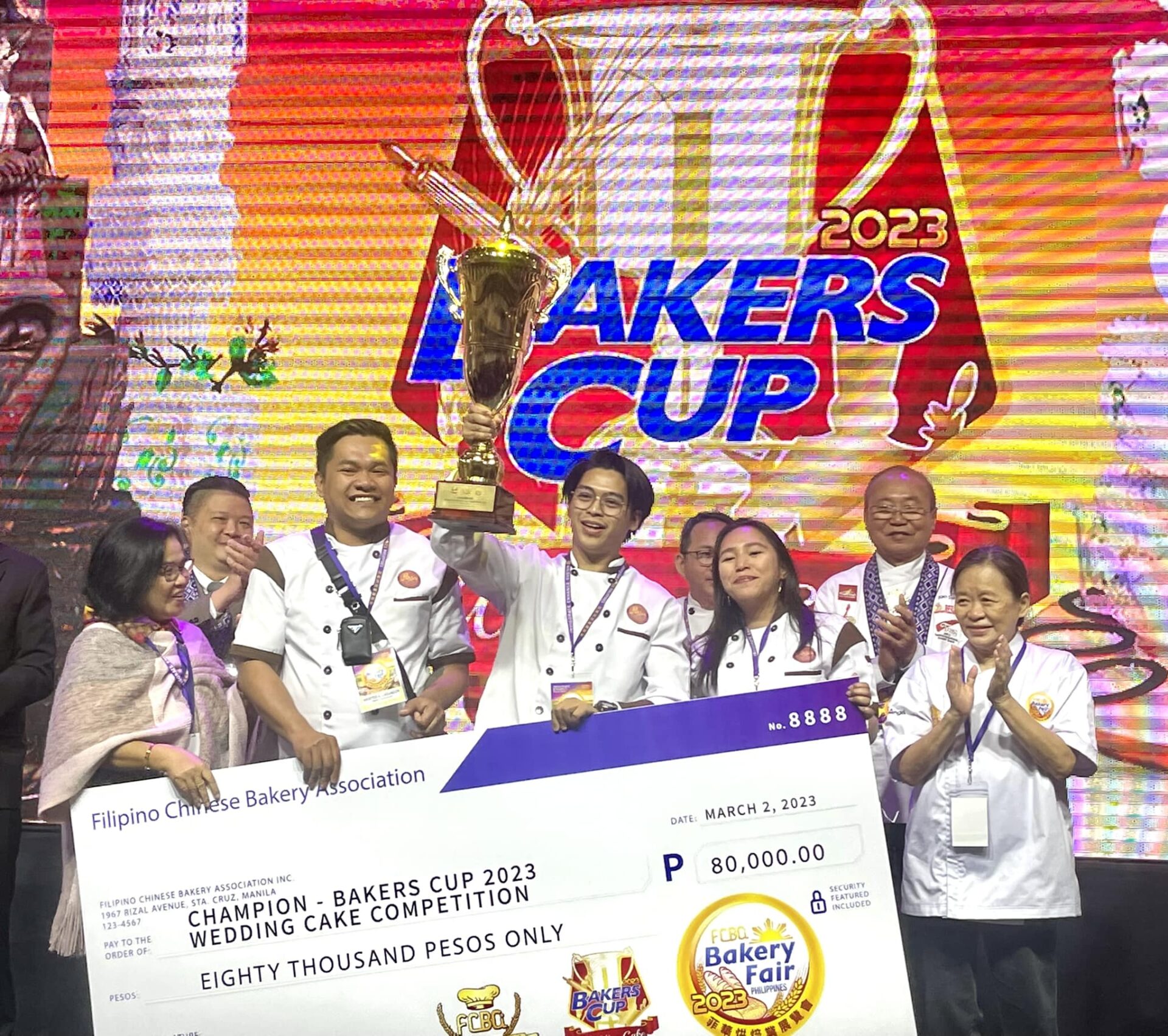 Filipino Chef Wins At Bakers Cup Wedding Cake Competition | PAGEONE