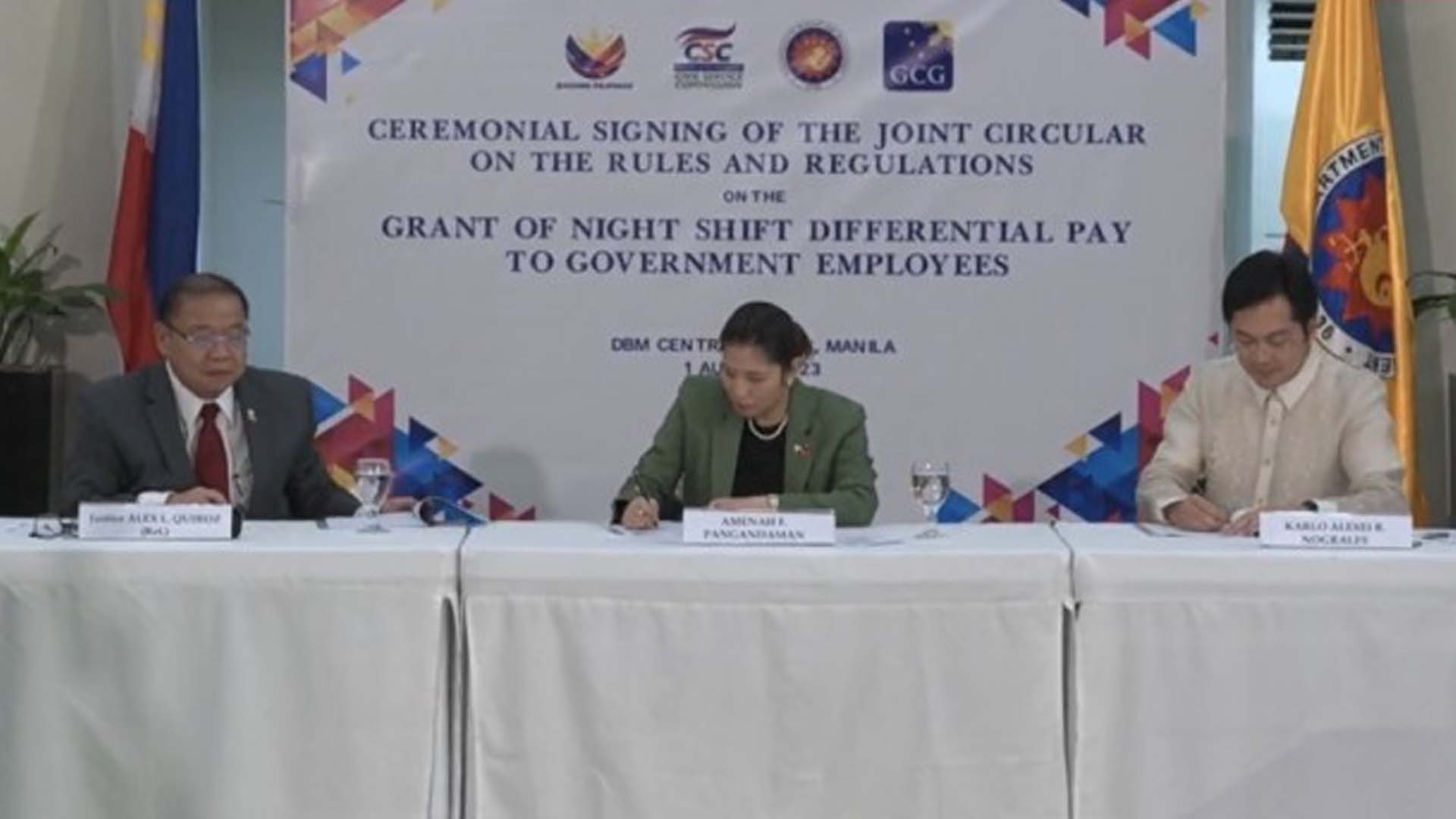 Joint Circular For Government Workers’ Night Differential Pay Issued ...